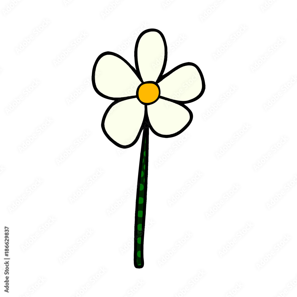cartoon flower Stock Vector | Adobe Stock