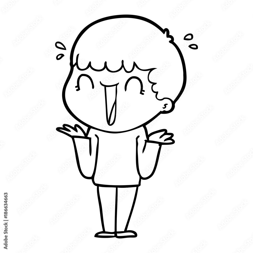 Man Shrugging Shoulders Clipart