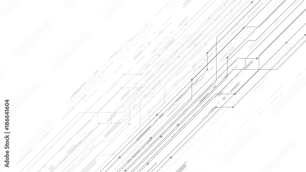 vector white background abstract technology communication data Science ...