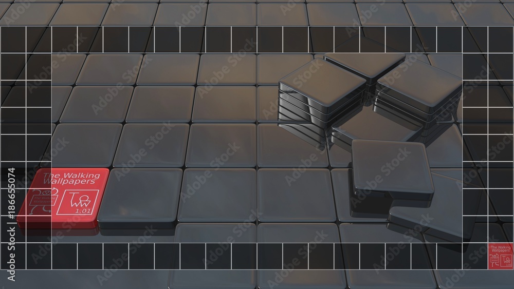 3D rendering background with icons place for desktop size 1920x1080 ...