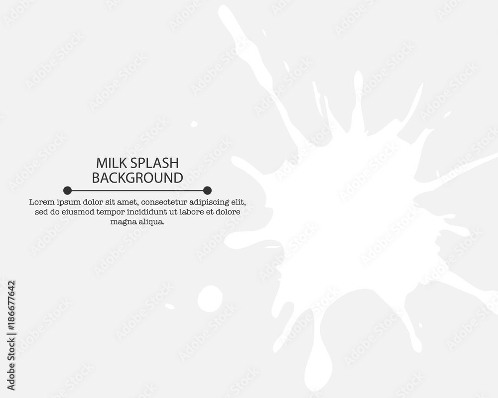 Milk splash background, vector illustration. White realistic milk ...
