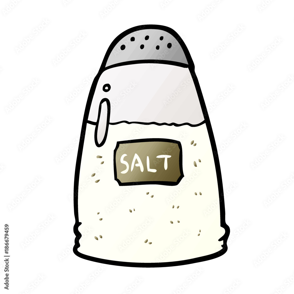 cartoon salt shaker Stock Vector | Adobe Stock