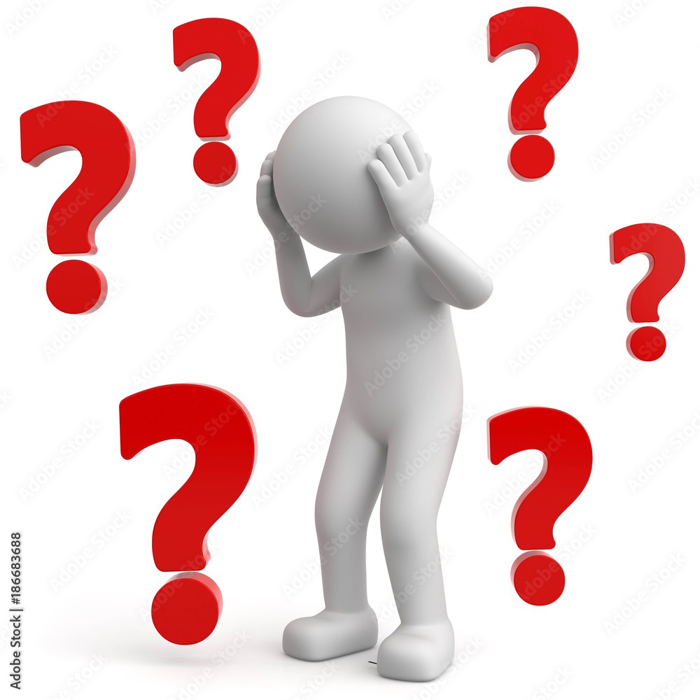 3d Männchen Probleme ilustración de Stock | Adobe Stock