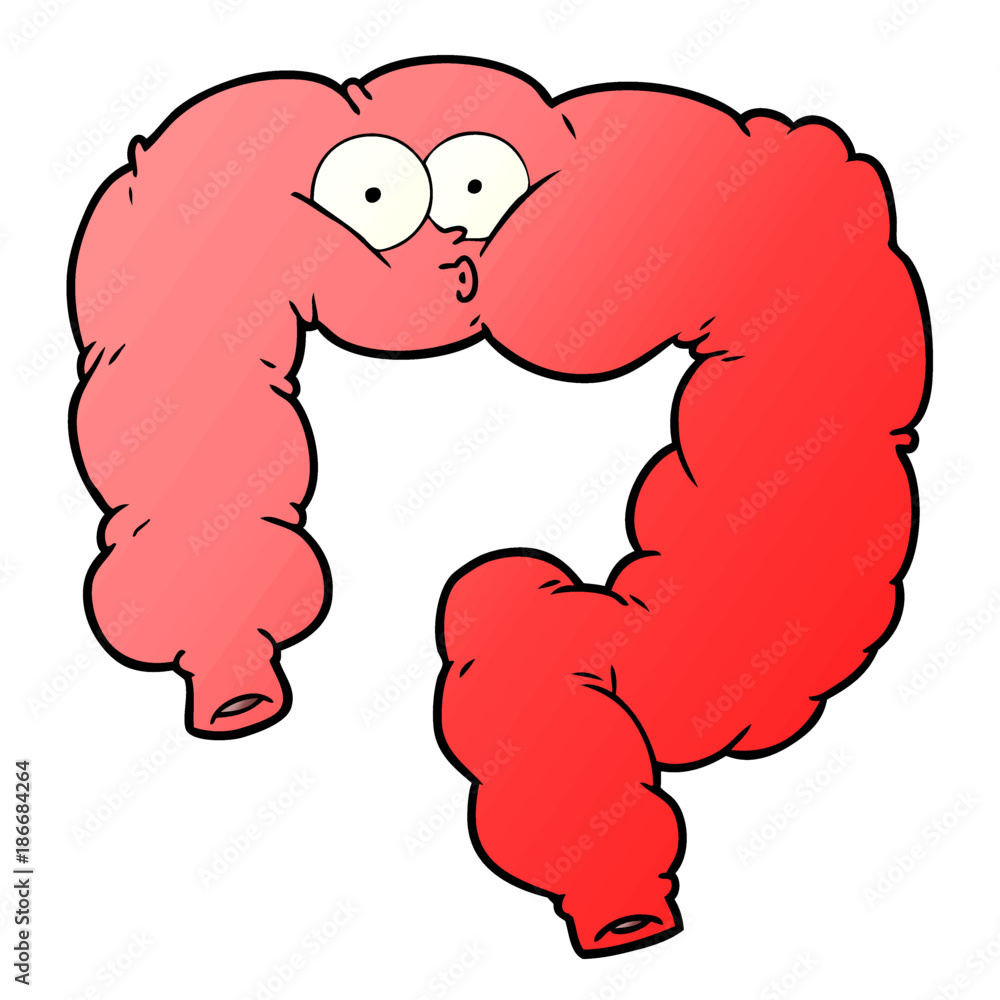 cartoon surprised colon Stock Vector | Adobe Stock