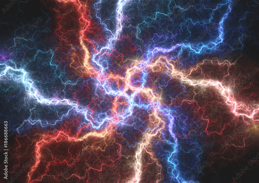 Lightning Bolt And Fire