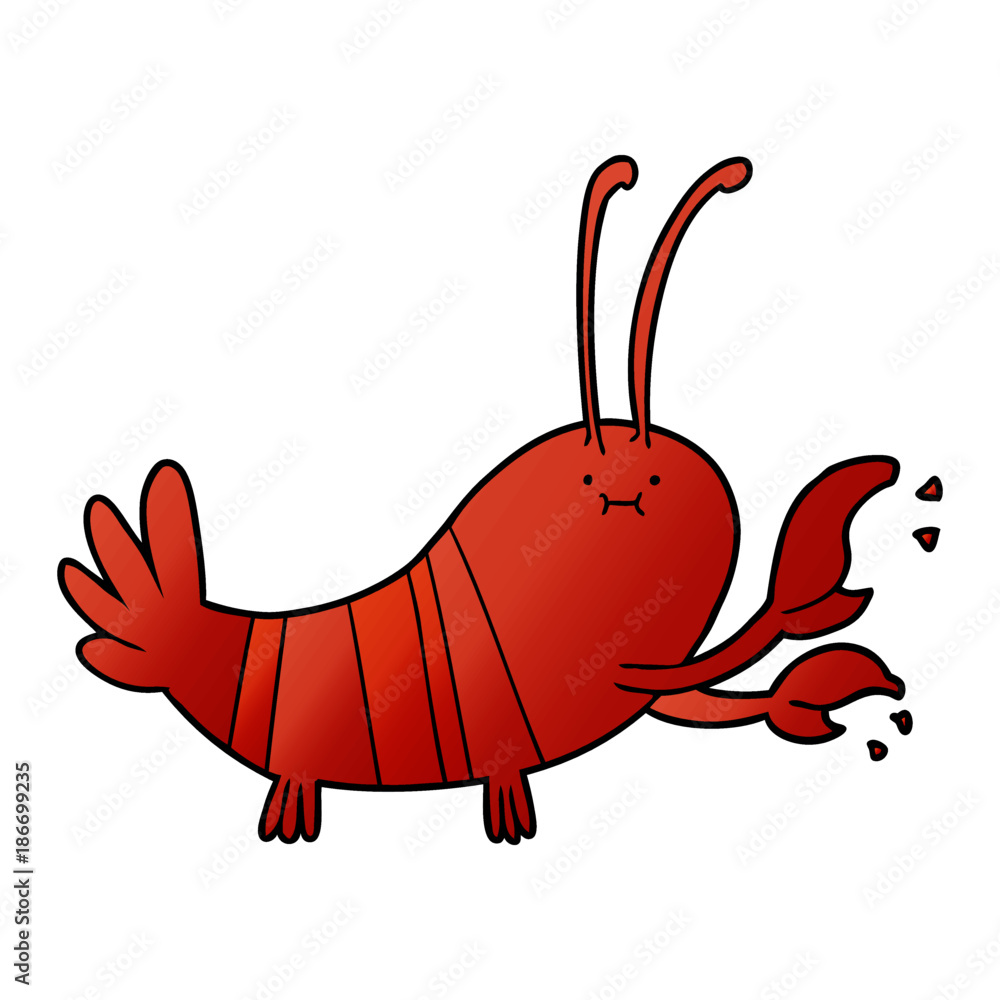 cartoon lobster Stock Vector | Adobe Stock