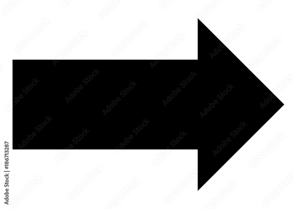 arrow icon on white background. arrow sign. black arrow symbol. flat ...