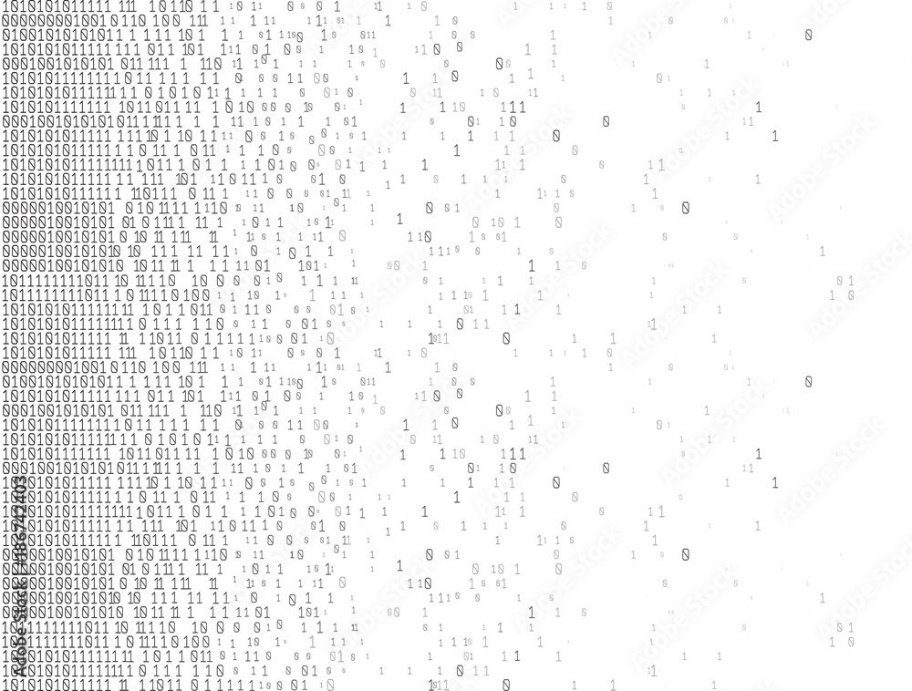 Binary Computer Code. Abstract technology background. Digital binary ...