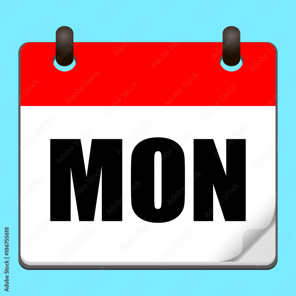 Monday Calendar Icon