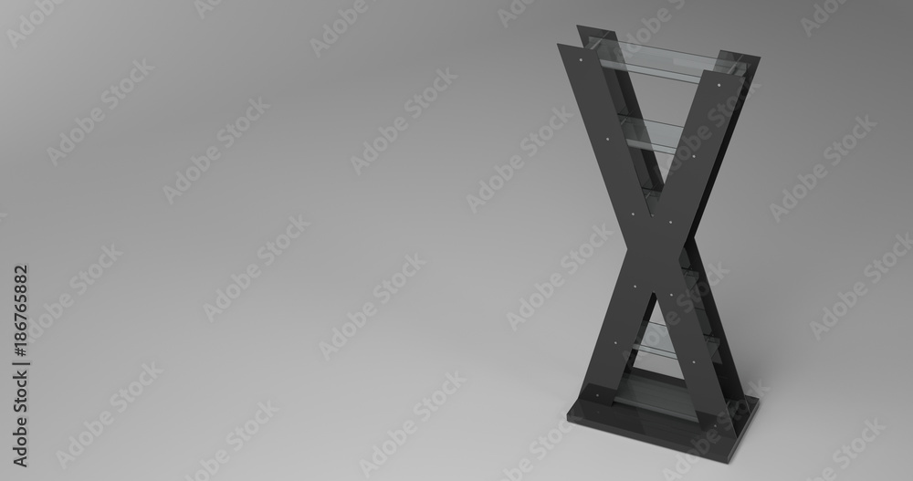 Retail store display, original detailed design and 3d rendering. Trade ...