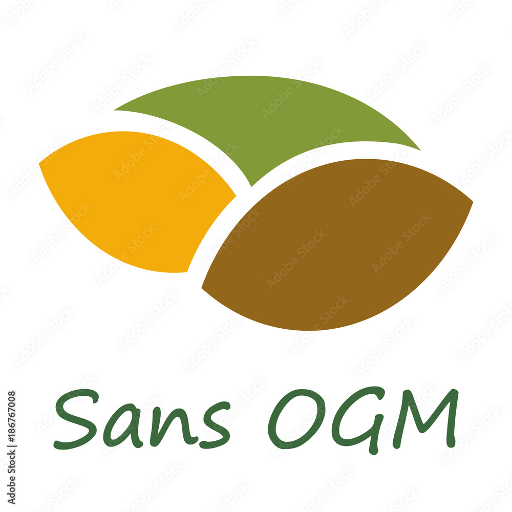 Logo sans OGM. Stock Vector | Adobe Stock