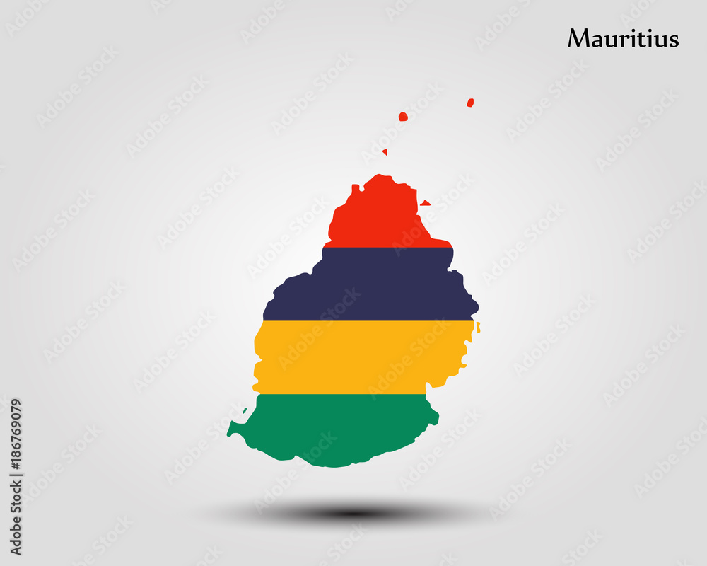 Map of Mauritius Stock Vector | Adobe Stock