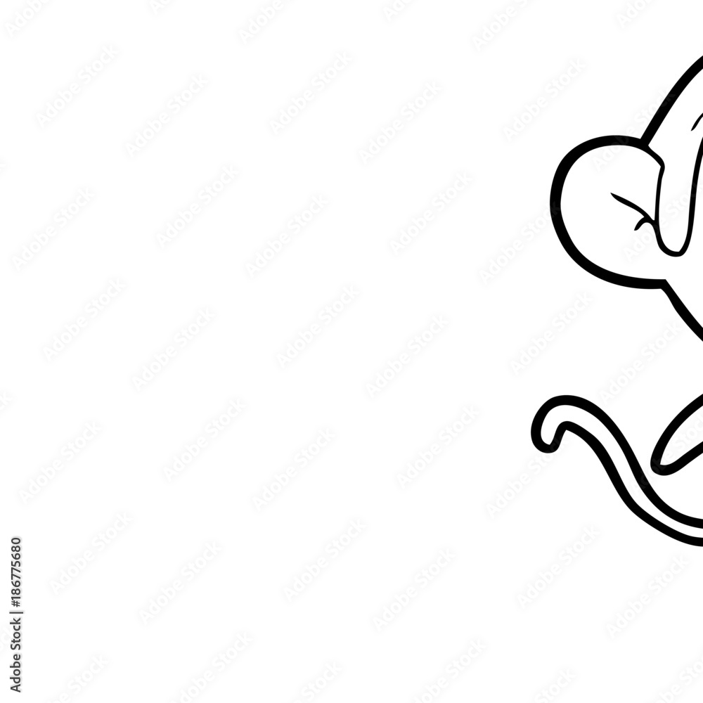 cartoon angry monkey Stock Vector | Adobe Stock