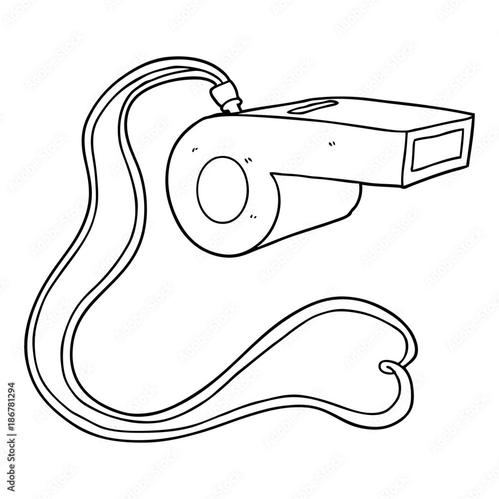 cartoon whistle Stock Vector | Adobe Stock