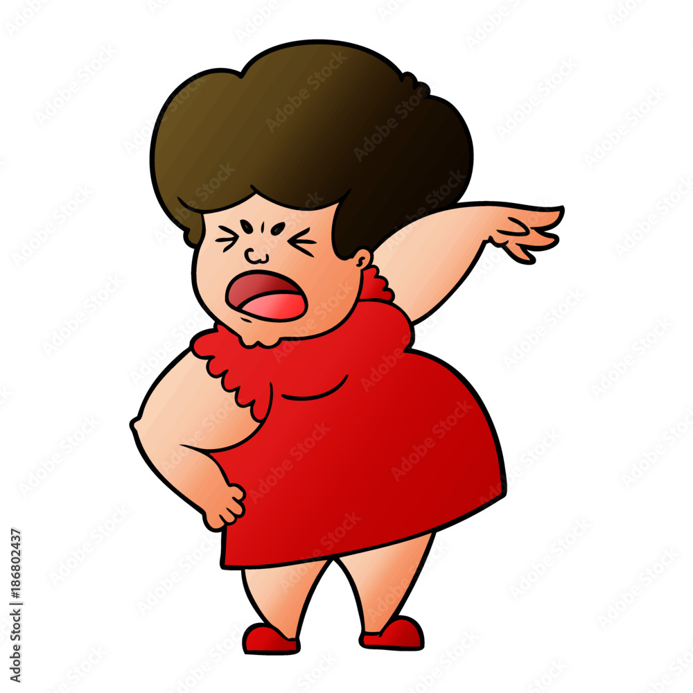Mad Woman Clipart