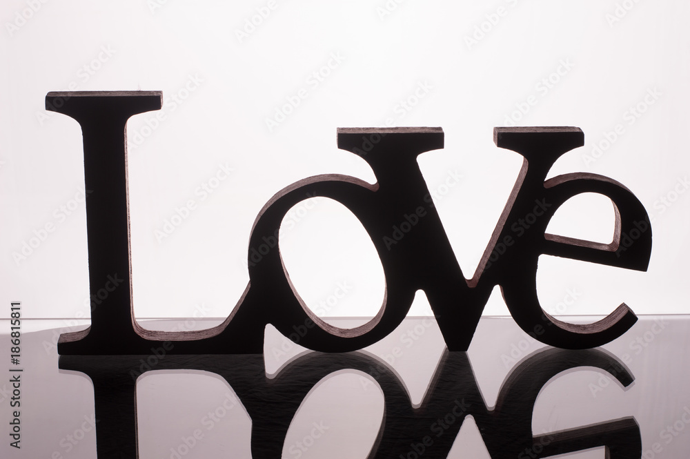 Love Word Silhouette