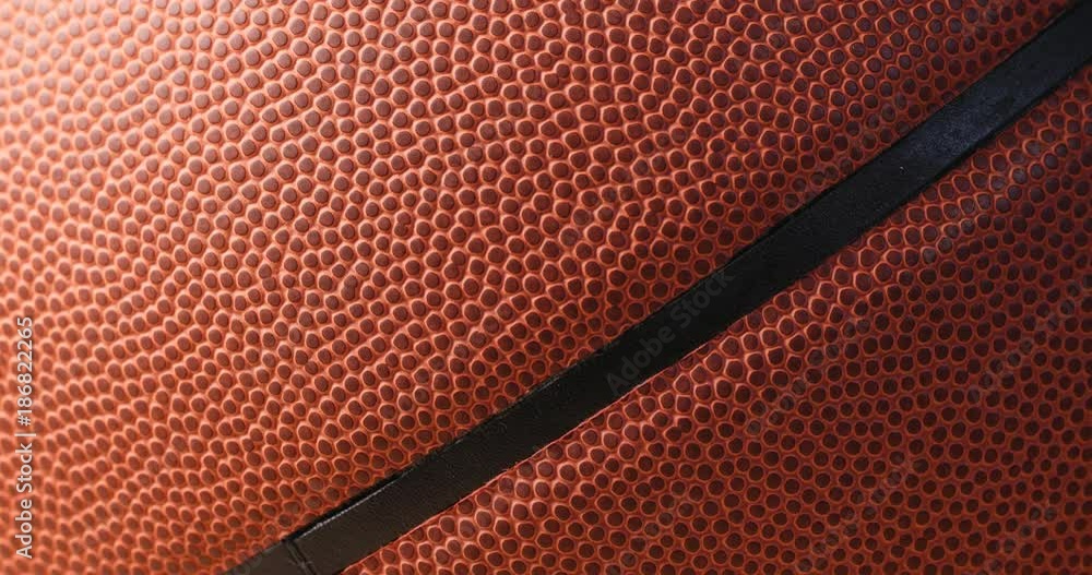 Basketball skin texture close up Stock Video | Adobe Stock