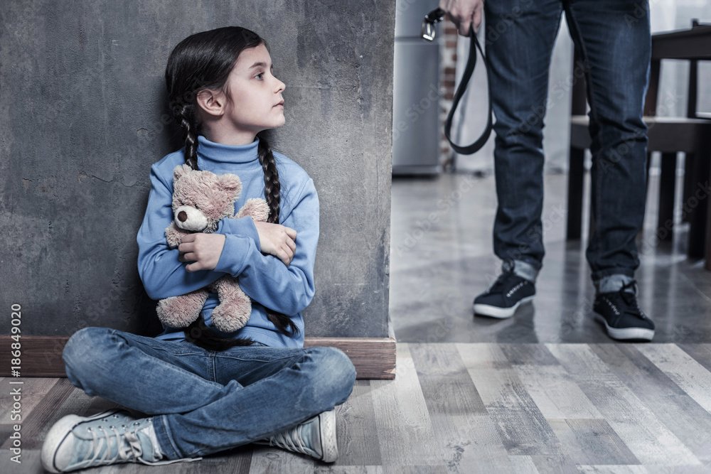 Girl Hiding In Corner