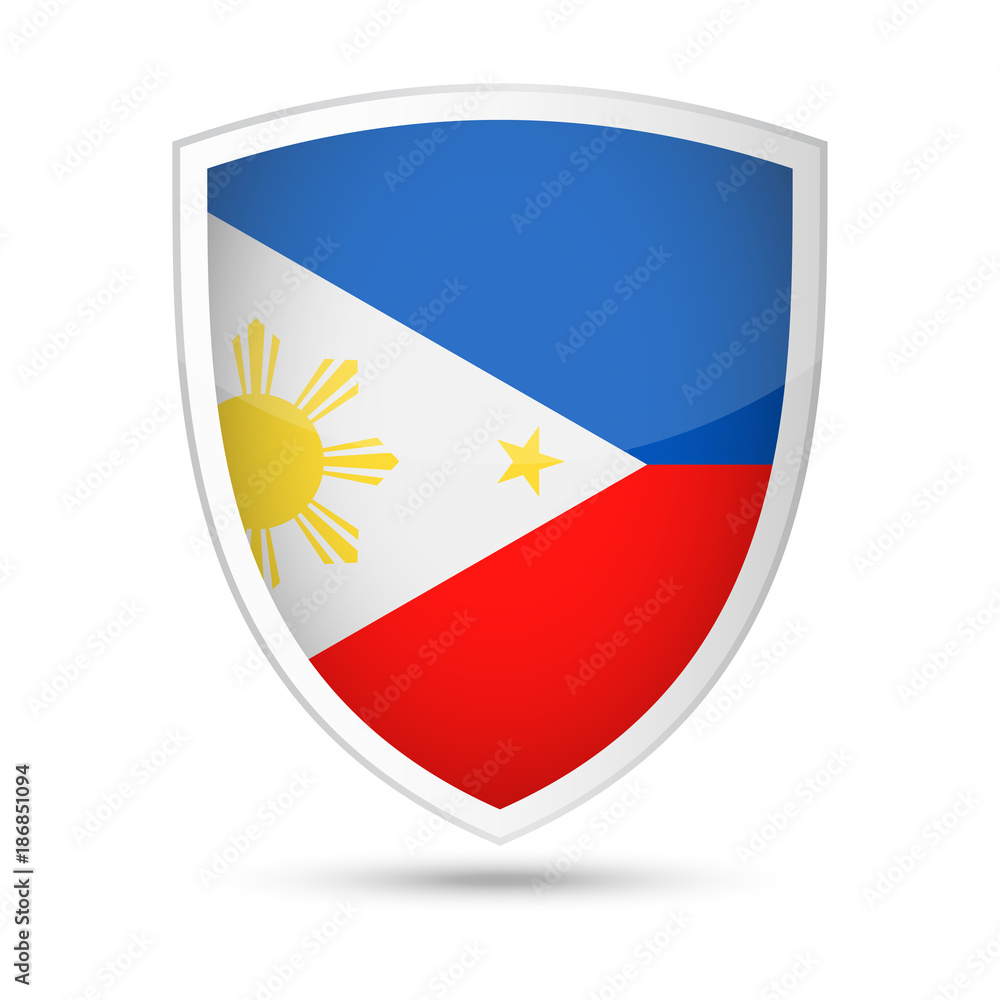 Philippine Flag Shield Logo