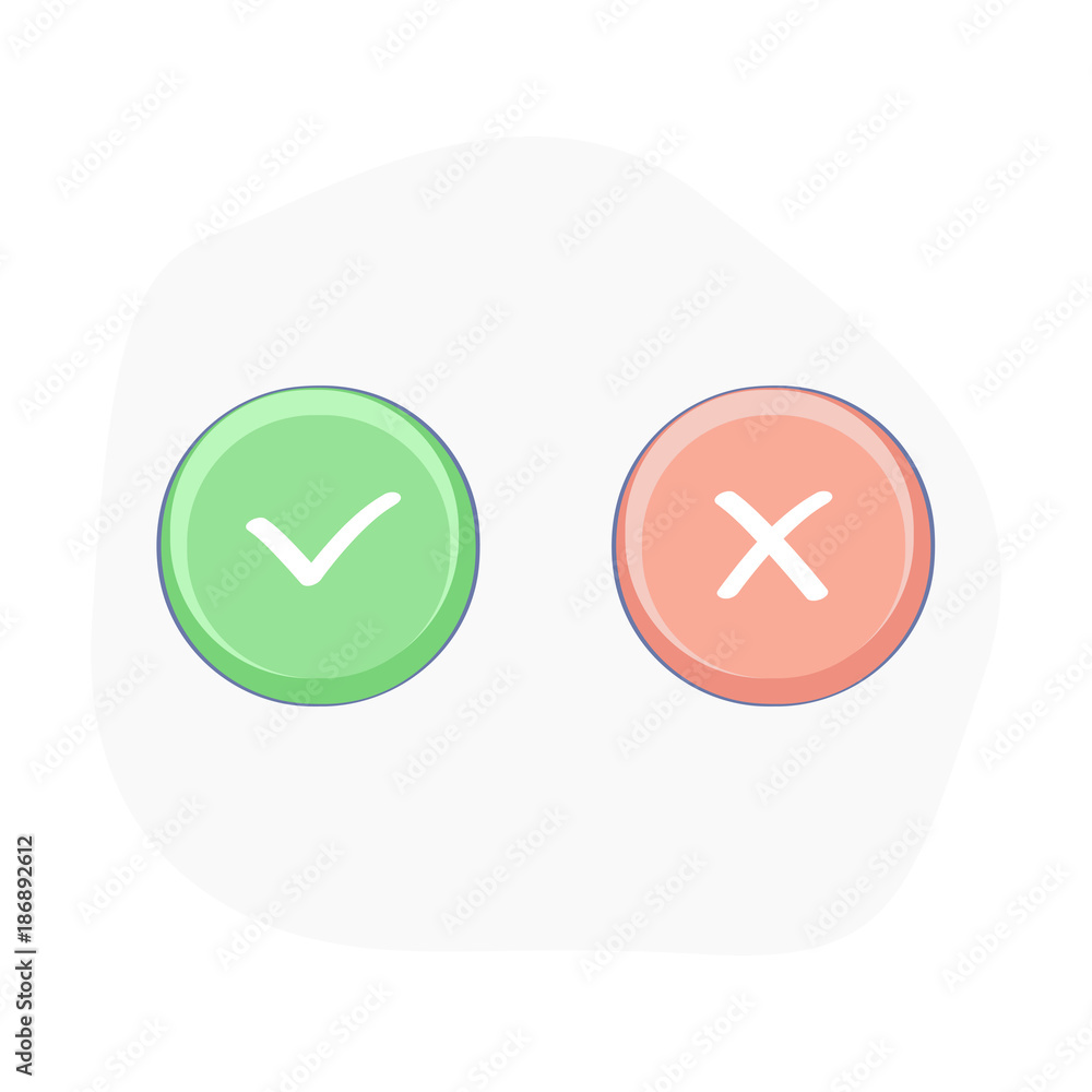 Yes or No, Vote Buttons, - Voting Buttons for web confirmation or ...