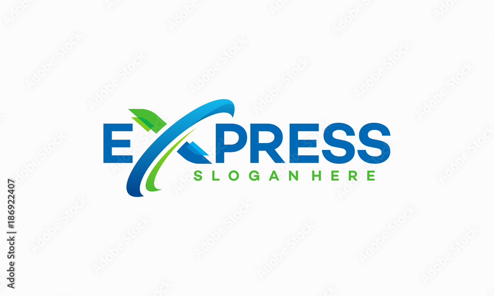 Fast Forward Express logo designs vector, Modern Express logo template ...