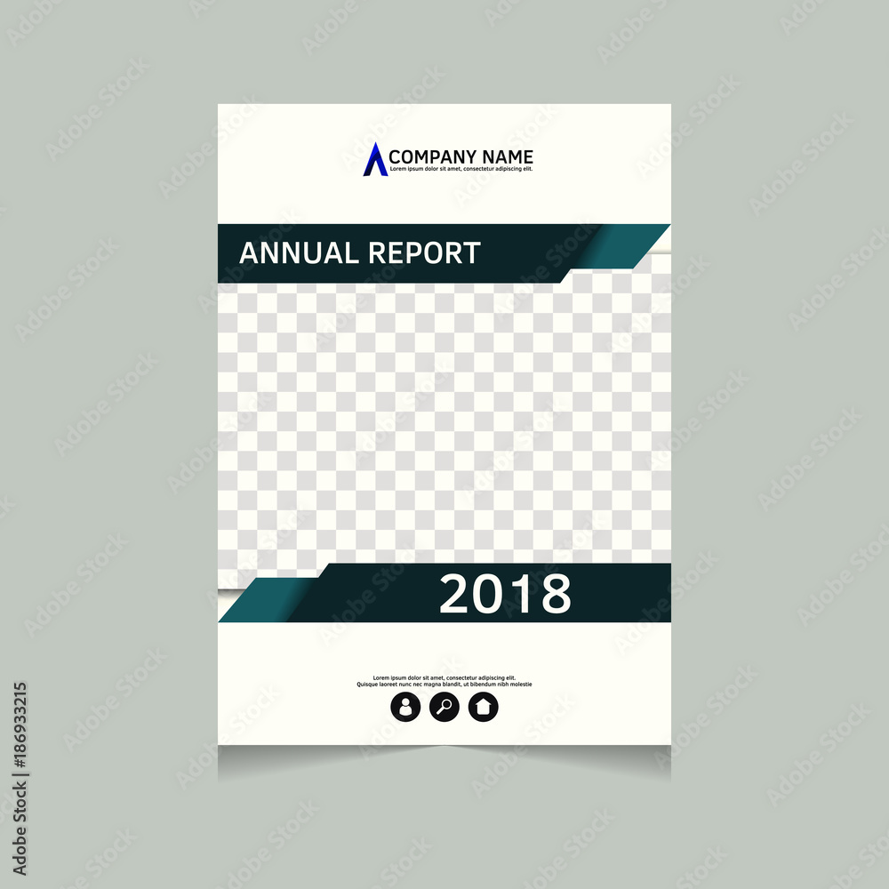 Annual report, flyer, presentation, brochure. Front page, book cover ...
