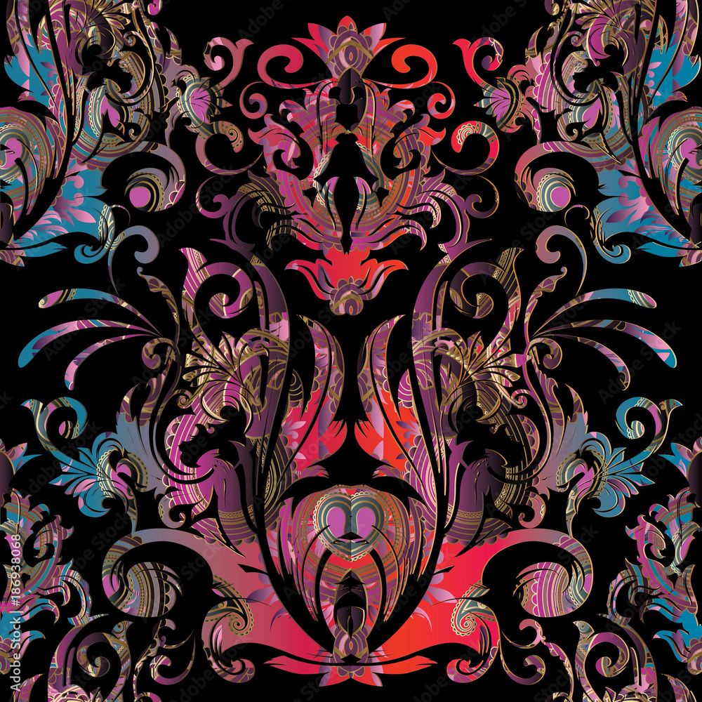 Baroque Curves Vector