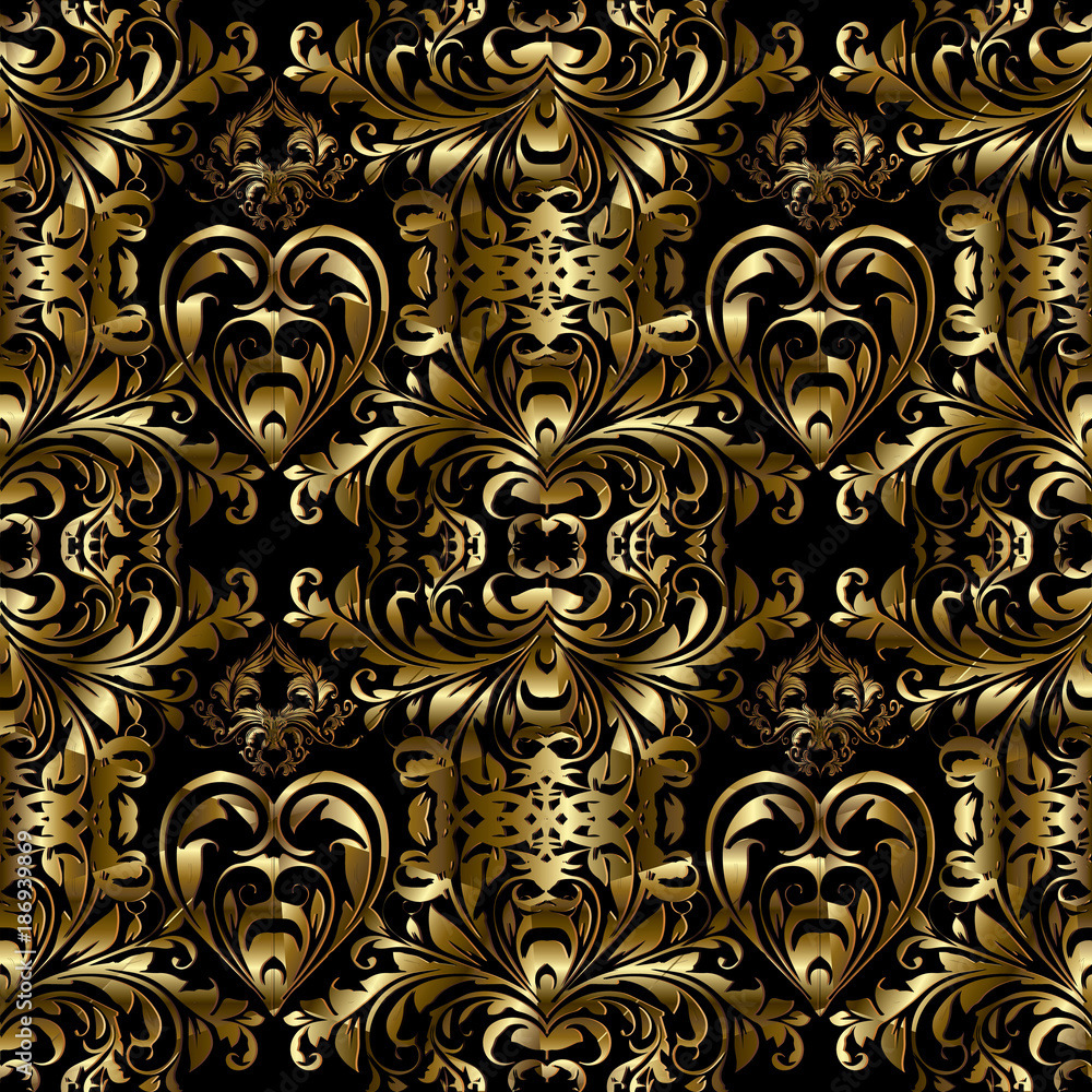 Vintage Gold Pattern Background
