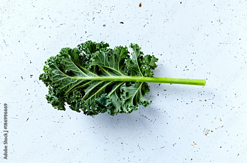 Fresh green kale leaf Stock Photo | Adobe Stock