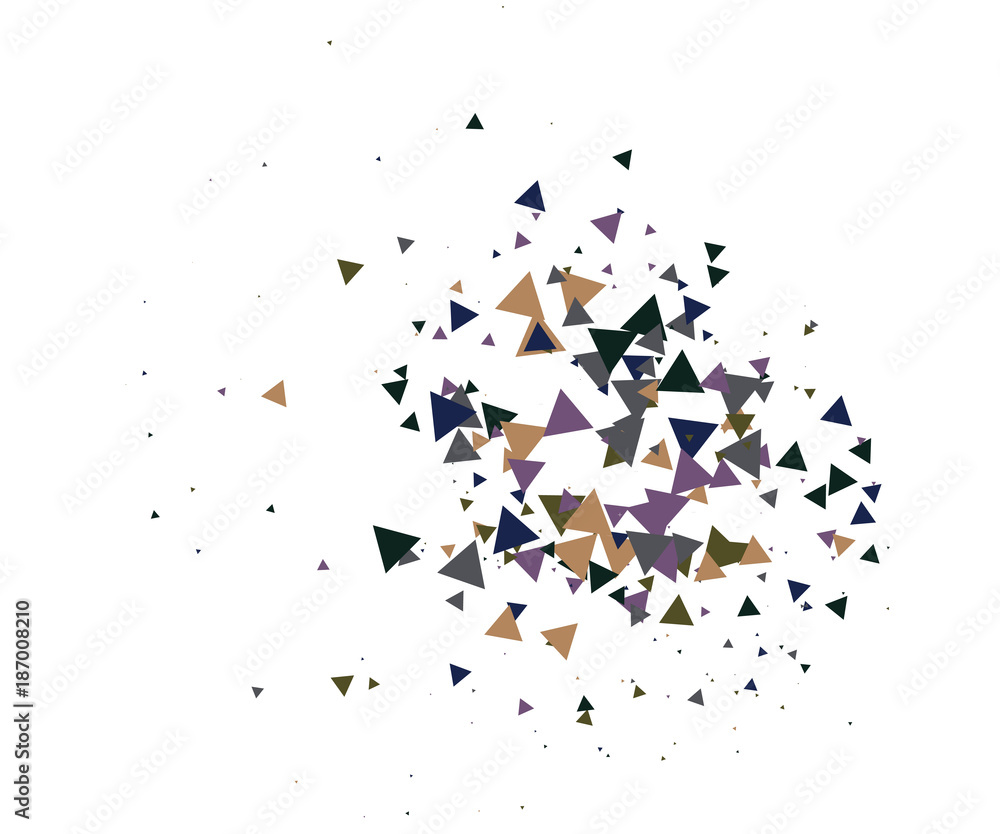Cool Explosion, Broken Glass, Vector Grunge Blast, Falling Triangle ...