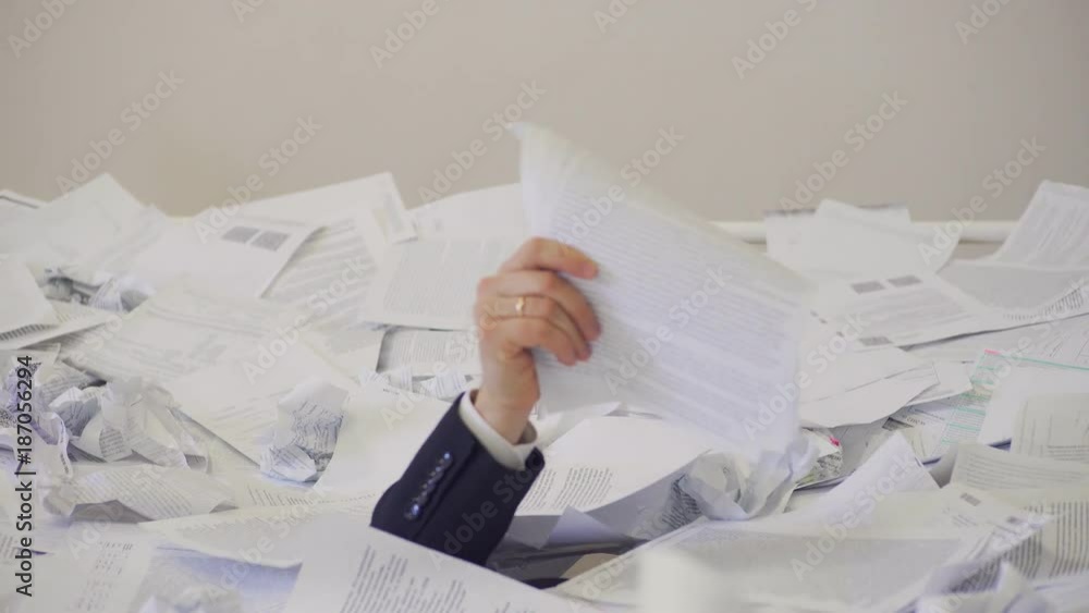 the man found an important document in the bunch of unnecessary ...