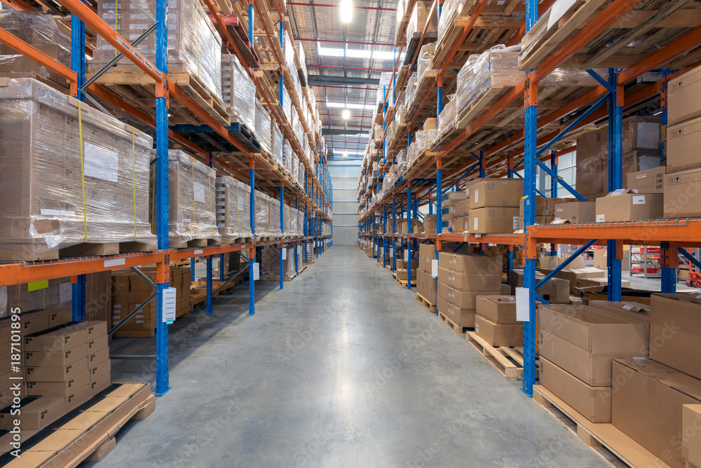 interior of warehouse Stock Photo | Adobe Stock