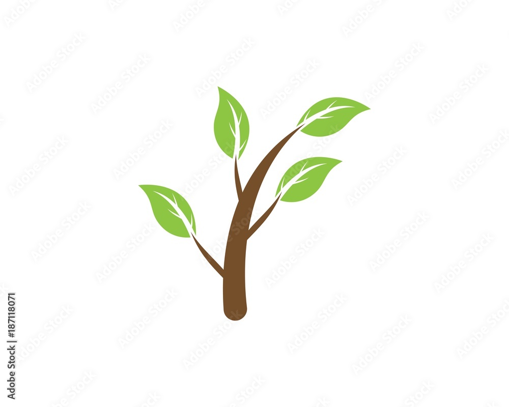 Nature tree logo design template Stock Vector | Adobe Stock