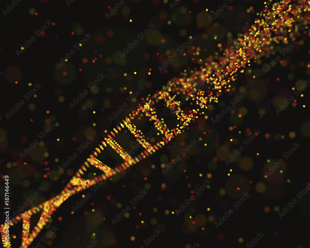 DNA strand, illustration Stock Photo | Adobe Stock