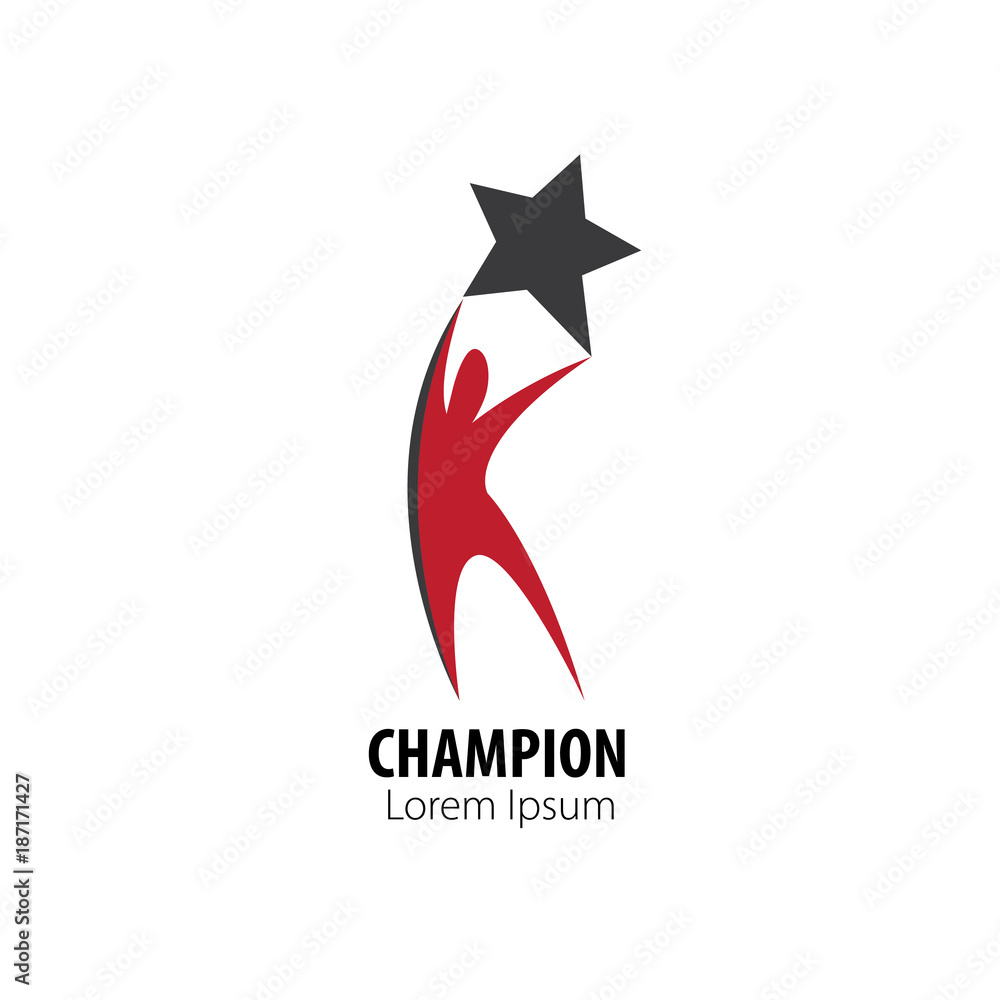 Champion Design Logo Template Stock Vector | Adobe Stock