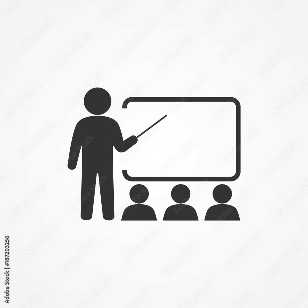 Vector image teacher icon. Stock Vector | Adobe Stock