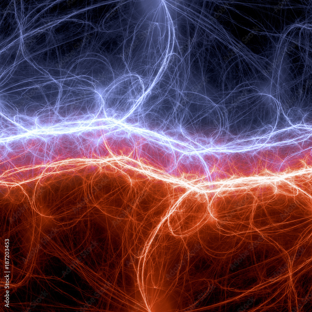 Fire And Lightning Background Art