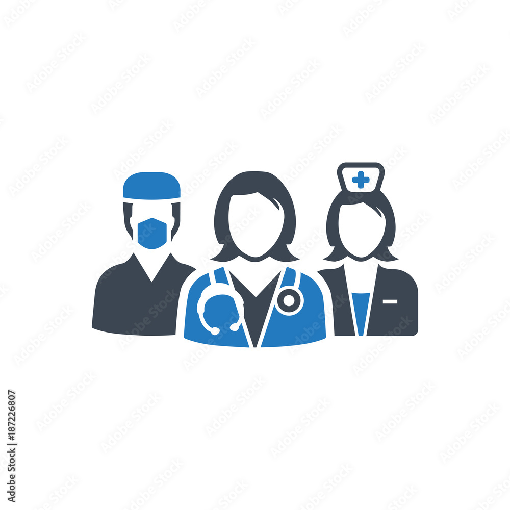 Medical Team Icon Stock Vector | Adobe Stock