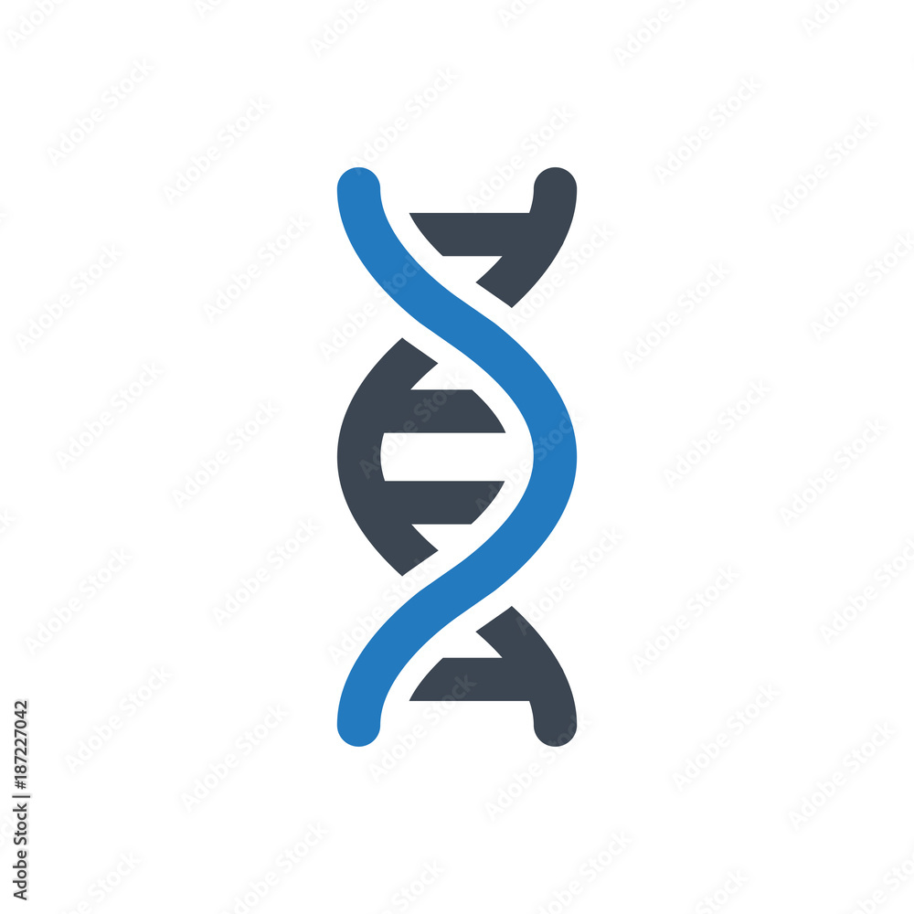 Dna Icon Stock Vector | Adobe Stock