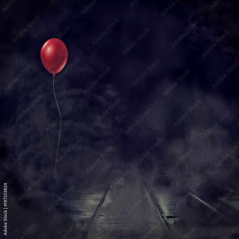 Halloween spooky background inspired by the movie It. Stock ...