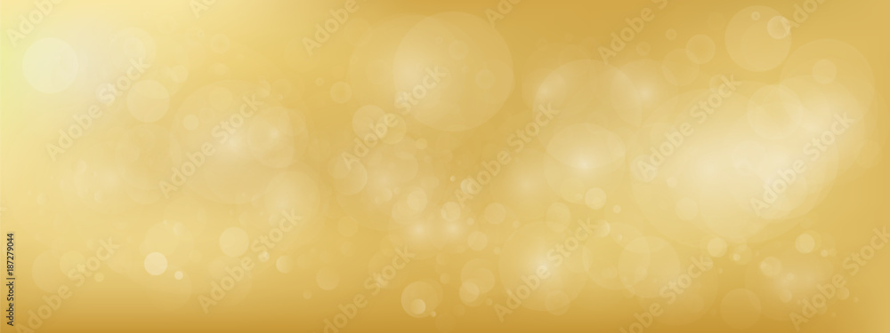 luxury Gold bokeh vector image for background. Stock Vector | Adobe Stock