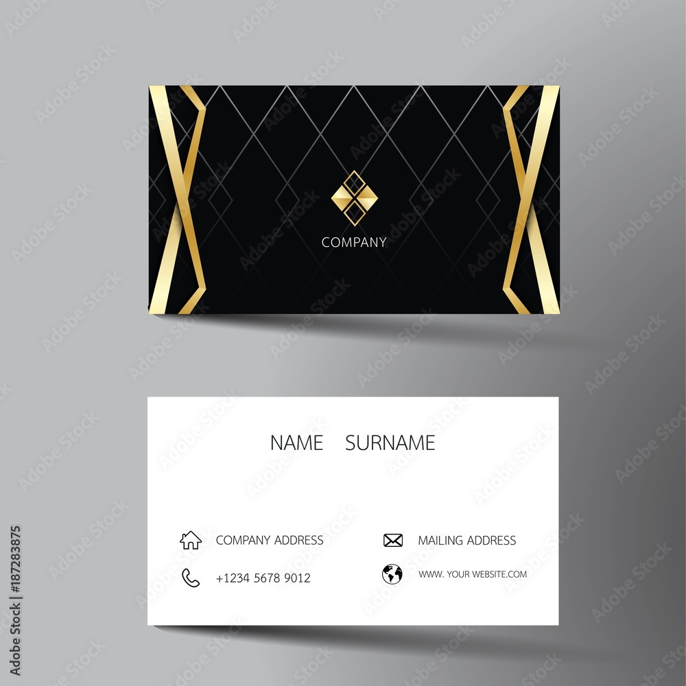 Modern business card template design. With inspiration from the ...