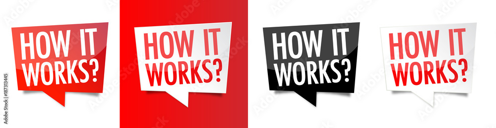 How it works Stock Vector | Adobe Stock
