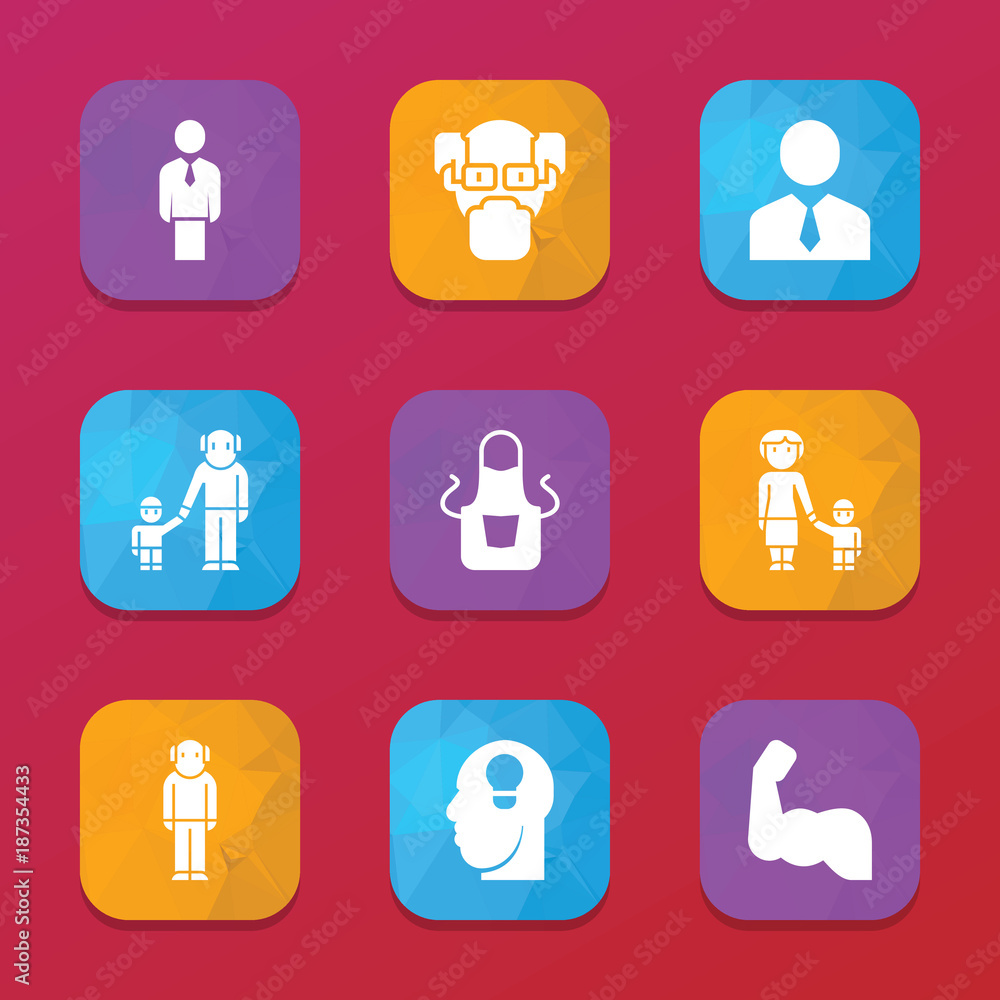 Adult icons. vector collection filled adult icons set. Stock Vector ...