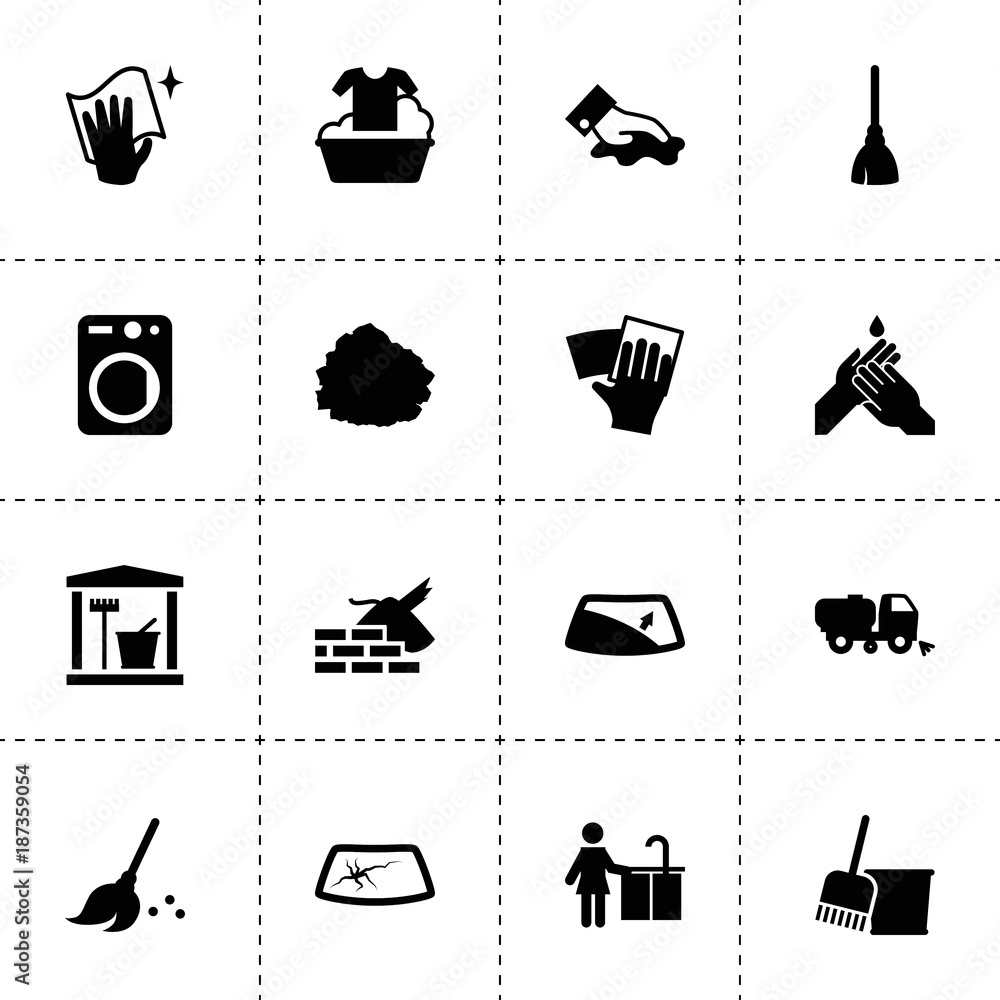Dirty icons. vector collection filled dirty icons Stock Vector | Adobe ...