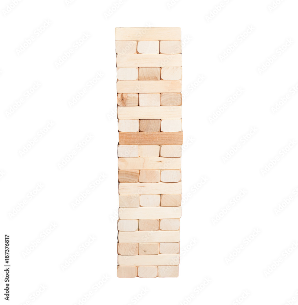 tower game on a white background Stock Photo | Adobe Stock