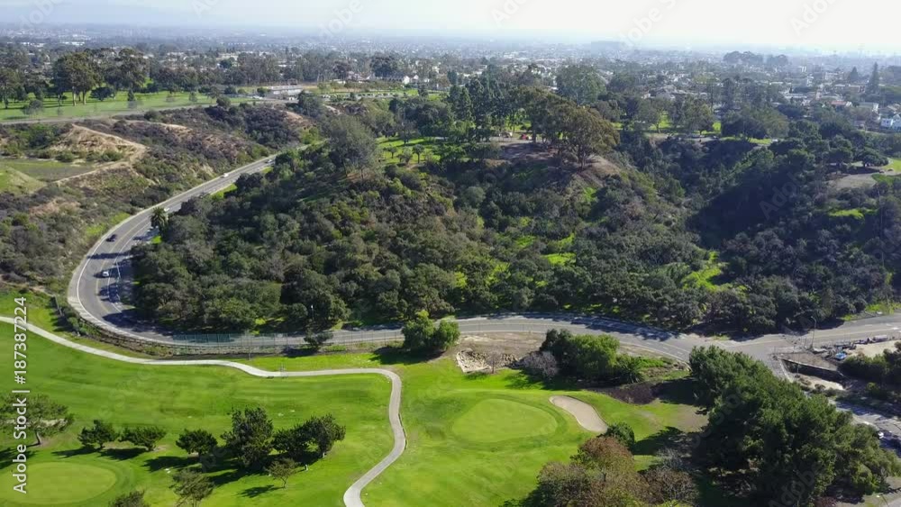 San Diego - Balboa Park Golf Course - Drone Video Aerial Video of ...