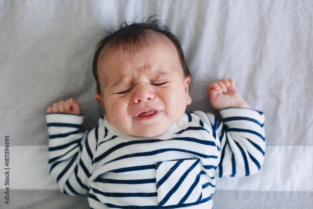 Newborn Baby Boy Crying