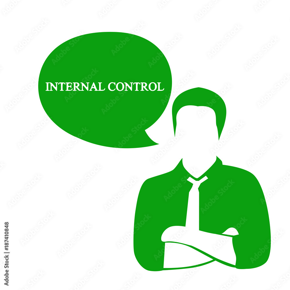 A silhouette of a man says. Business illustration with the inscription ...