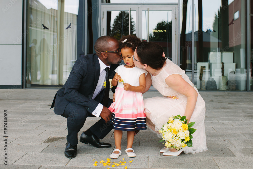 We made it official! Parents of little girl show her affection after ...